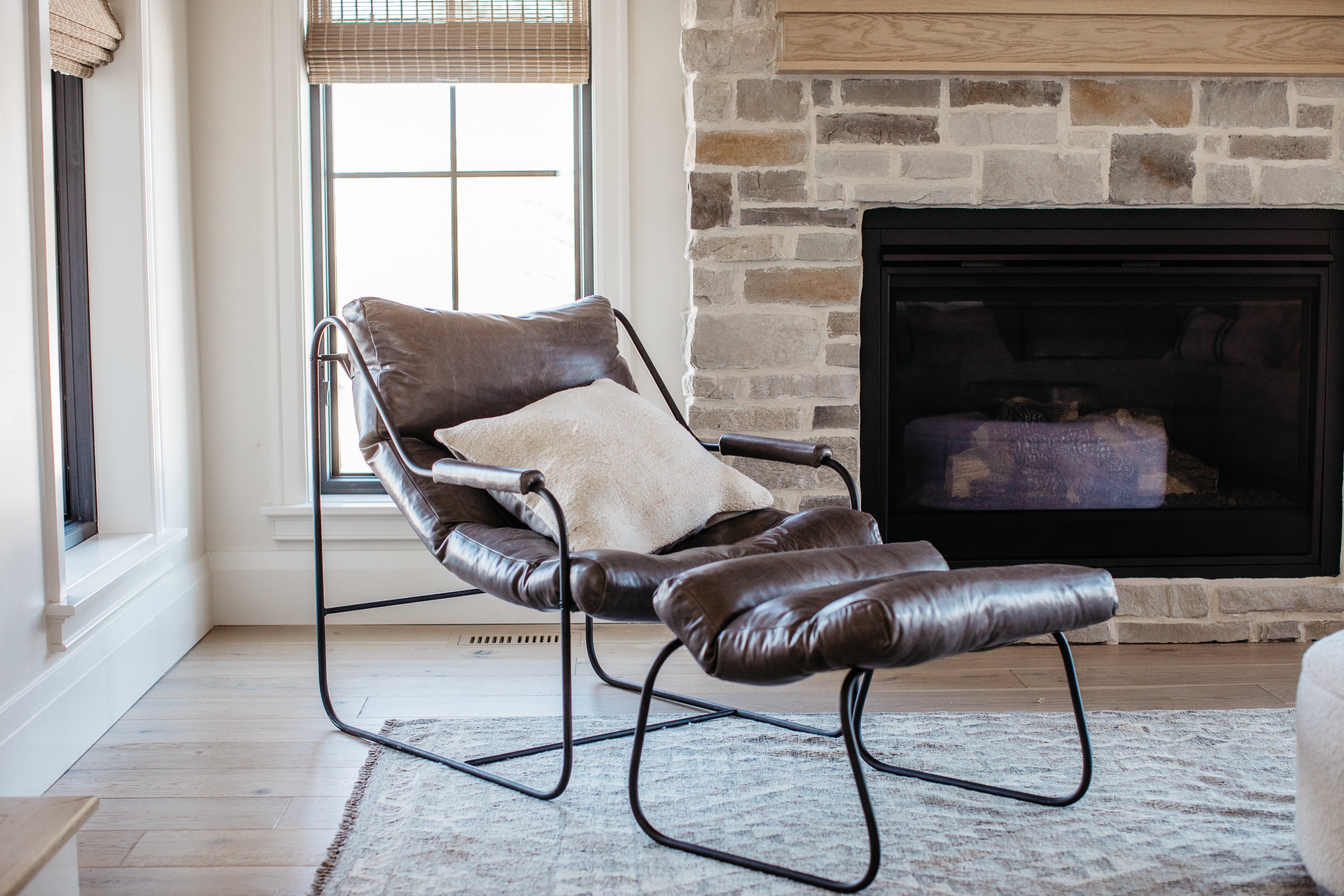 leather statement chairs – Amethyst Home